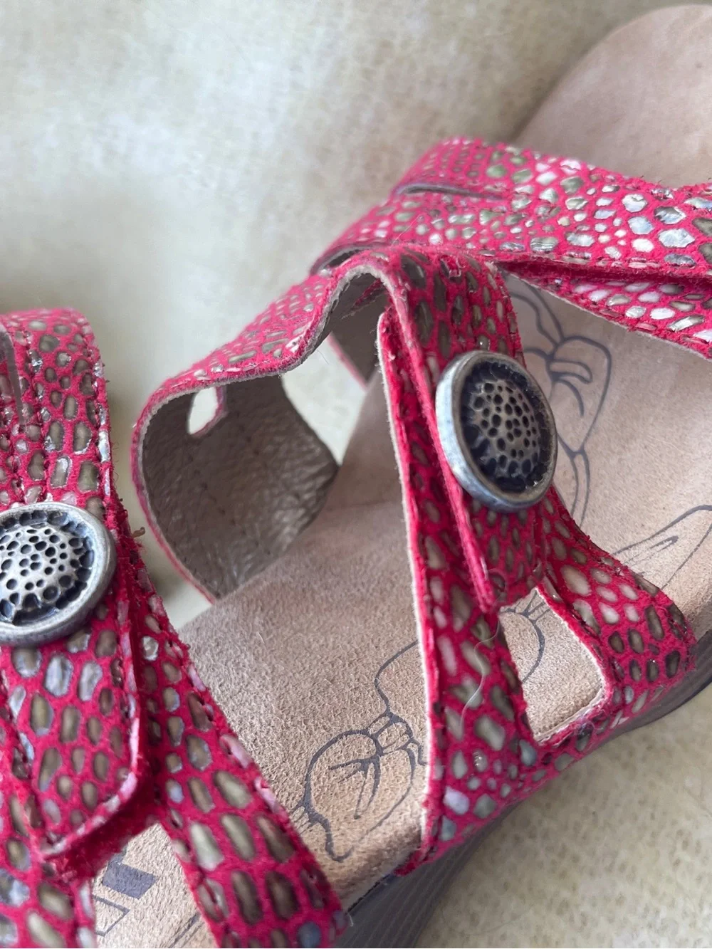 Romika | Shoes | New Romika Jamaica Red Leather Womens Strappy Wedge ...